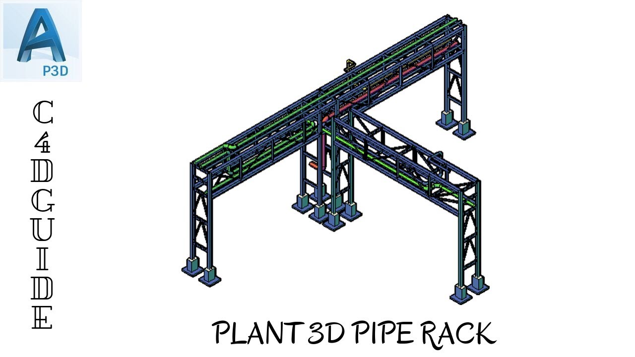 AUTOCAD PLANT 3D TUTORIAL BAHASA INDONESIA - MEMBUAT PIPE RACK - YouTube