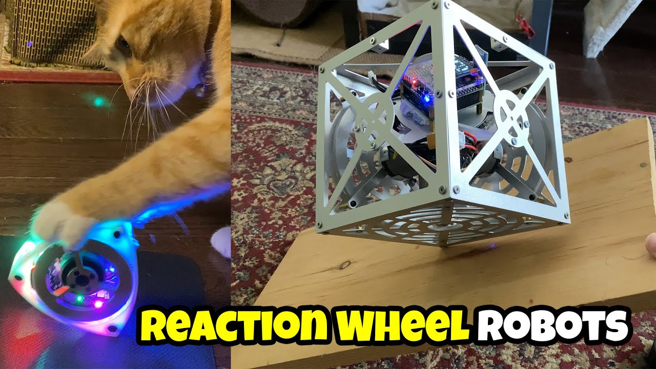 Large & Small Reaction Wheel Self Balancing Robots 🟡 Gadgetify - YouTube
