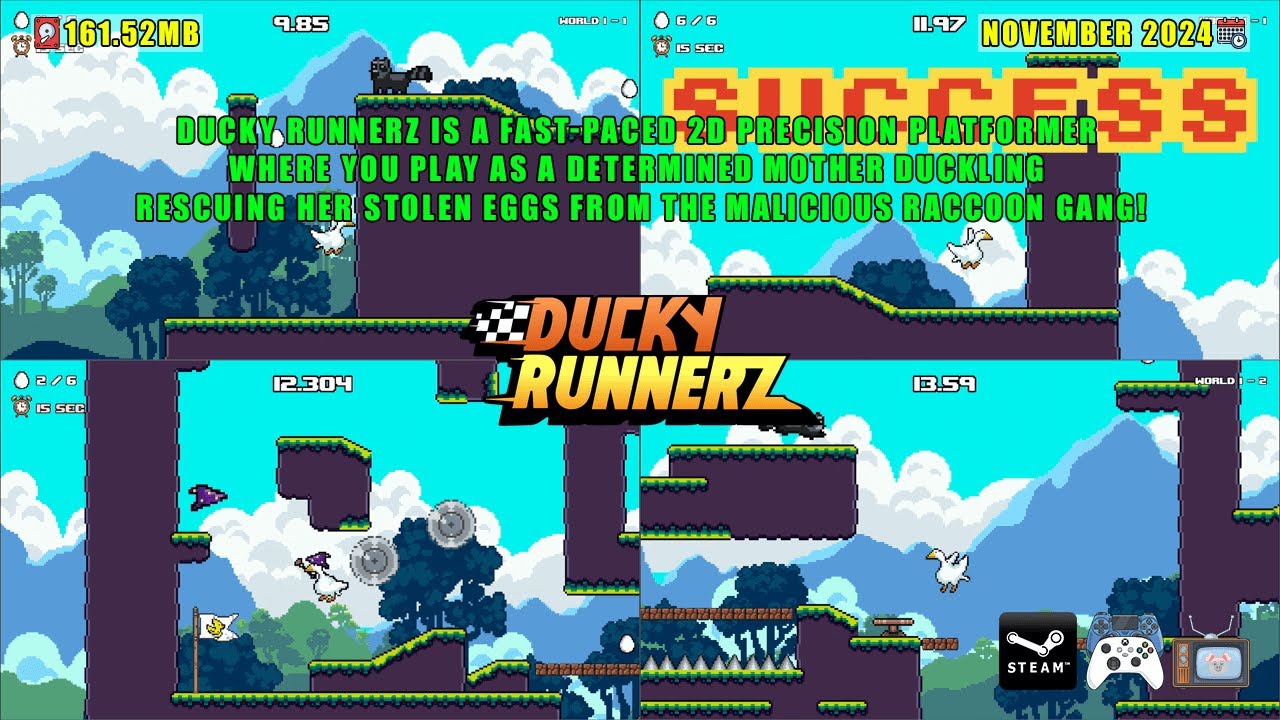 Ducky Runnerz: [PC] - A fast-paced 2D precision platformer where you ...