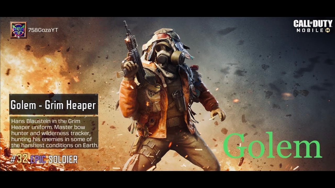 *NEW* Golem - Grim Heaper, Torn Up Newspaper | COD Mobile BR Solo ...