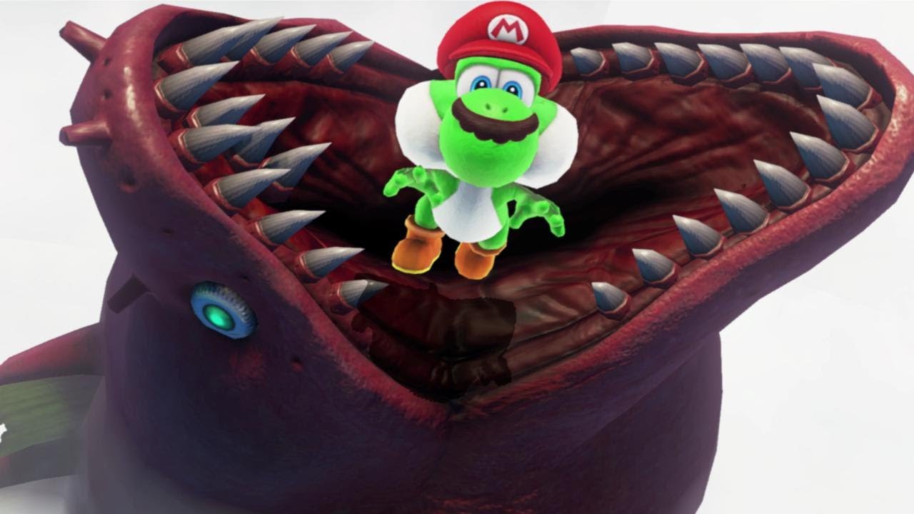 Super Mario Odyssey - Yoshi's Feast in the Sea of Clouds - YouTube