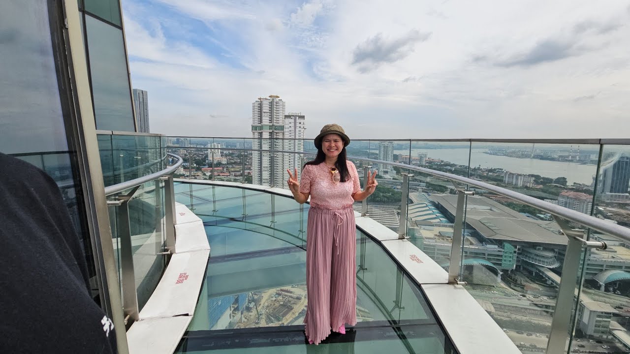 Glass-floored Sky Bridge Experience & City View from Skyscape @ Menara ...