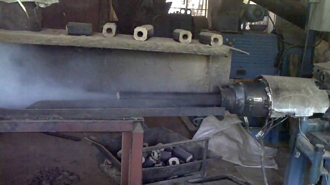 BIOMASS EXTRUDER BY DEMECO - YouTube