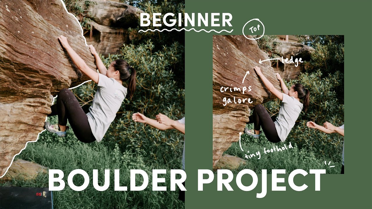 Sent my first V0 outdoor boulder project! Here's how I did it - YouTube