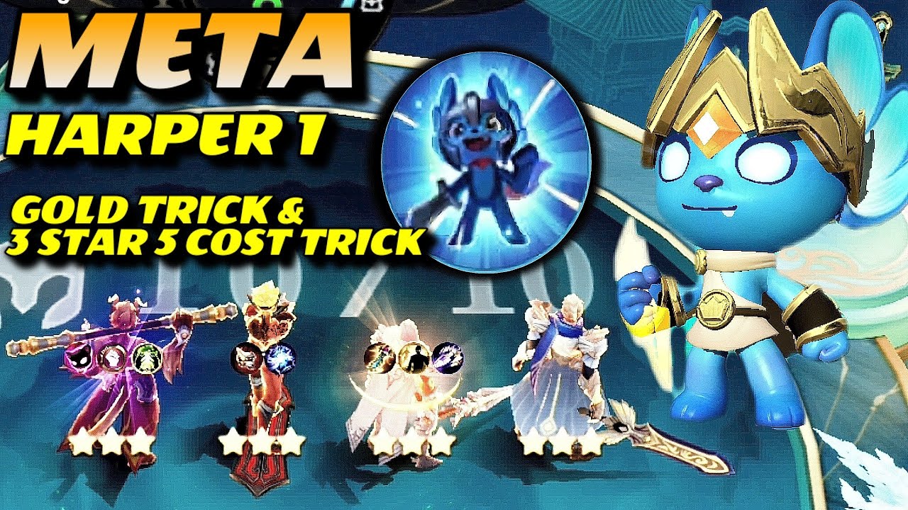 HARPER 1 TRICK TO UNLI GOLD AND UNLI 3* 5COST HERO MLBB MAGIC CHESS ...