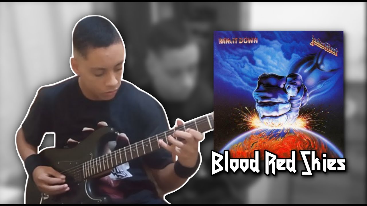 Judas Priest - Blood Red Skies (Guitar Cover re-recorded) - YouTube