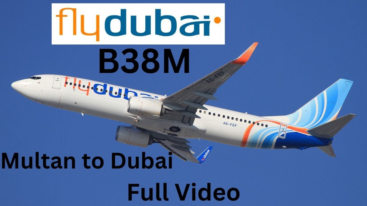 flydubai|B38M|Multan to Dubai|Flight duration 2:10 #youtubeshorts # ...