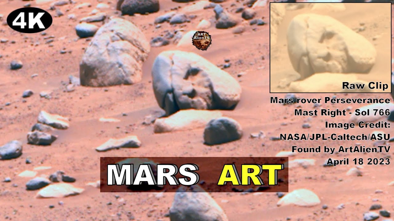 MARS Statue Art Fragments - Evidence. ArtAlienTV 4K - YouTube