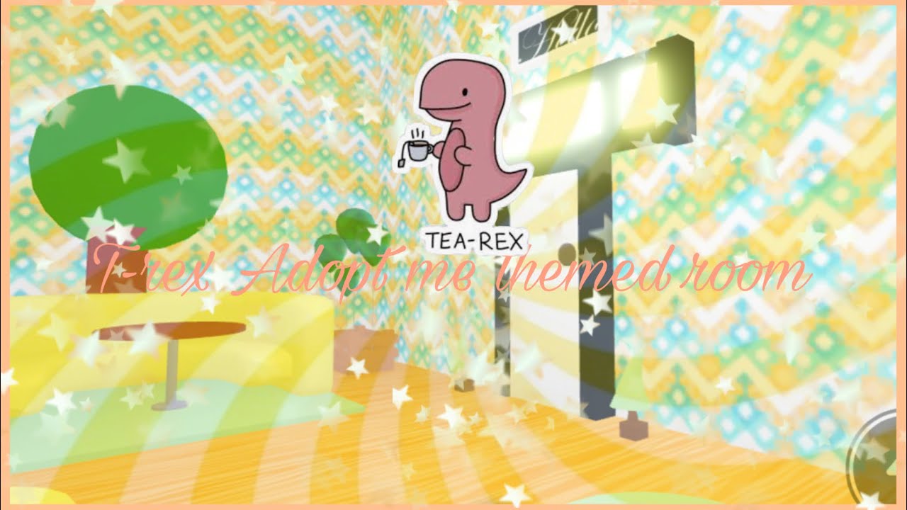 T-rex Adopt me themed room (speed build) - YouTube