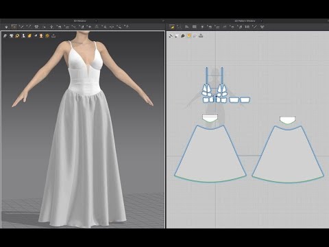 Marvelous Designer Cloth Modeling 01 #fashion - YouTube