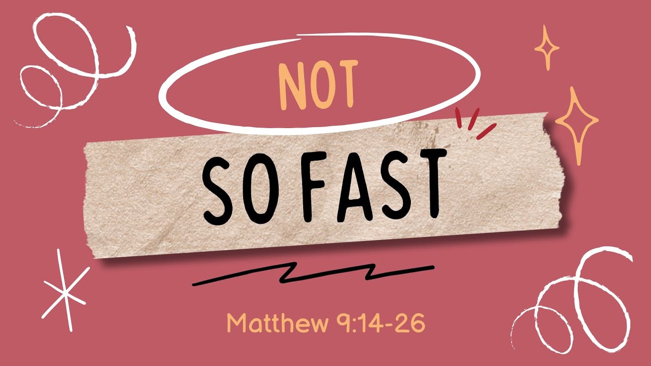 Not So Fast - YouTube