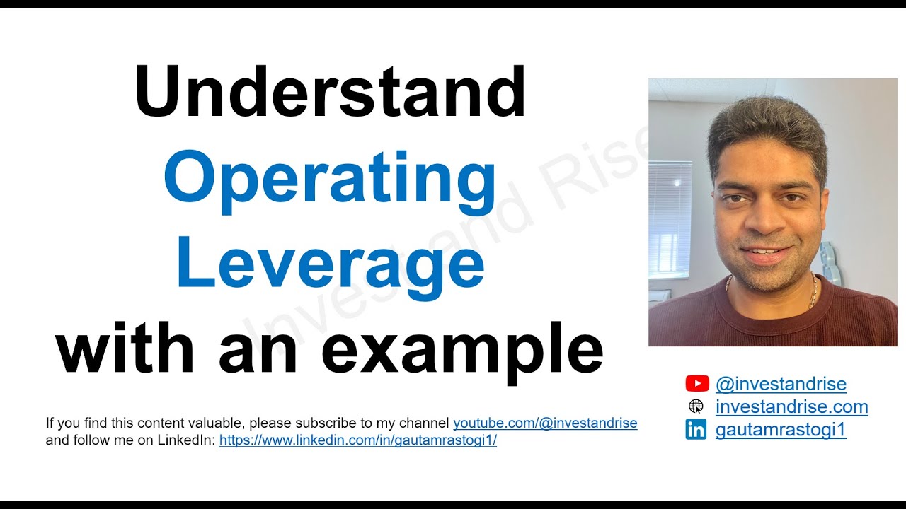 Understand Operating Leverage with an example - YouTube