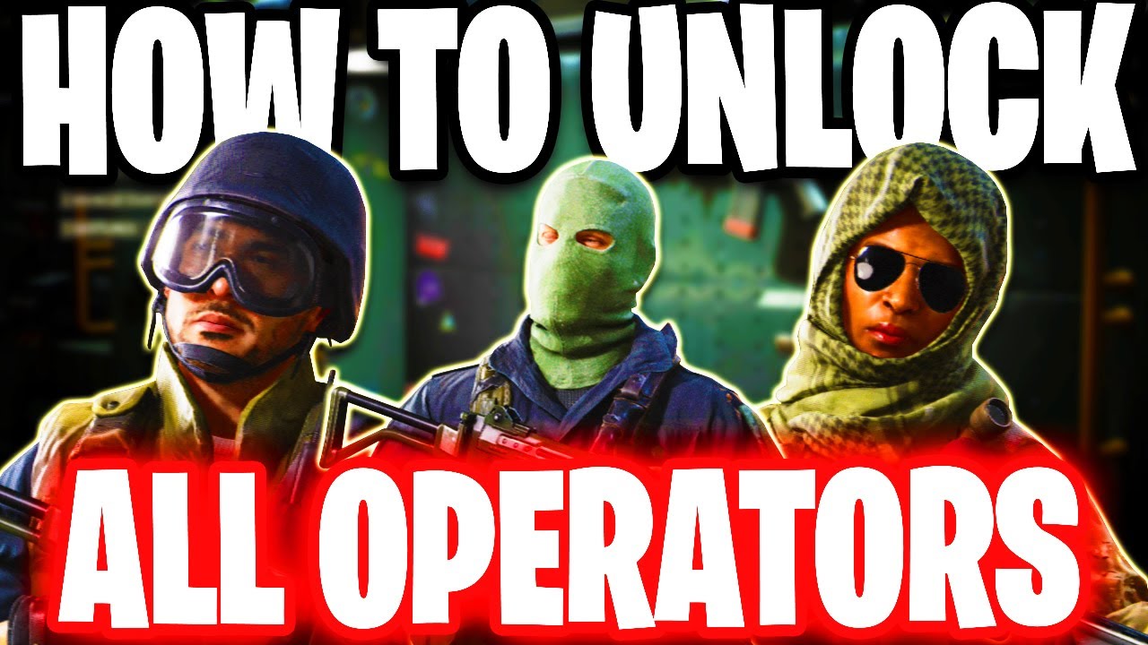 How to UNLOCK ALL OPERATORS in Black Ops Cold War! - YouTube