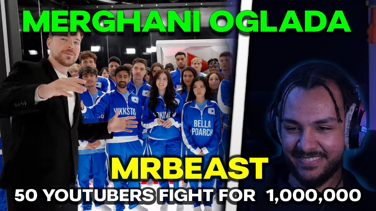 MERGHANI OGLADA / MR BEAST *WALKA O $ 1,000,000* - YouTube