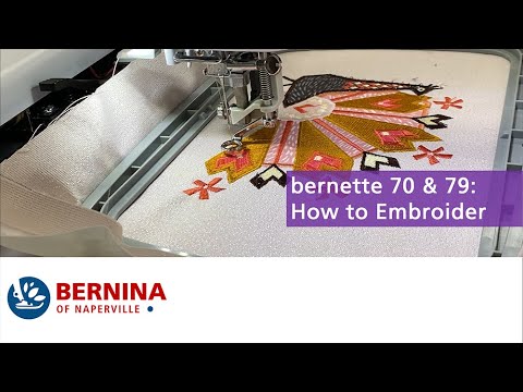 How to use an Embroidery Machine - YouTube