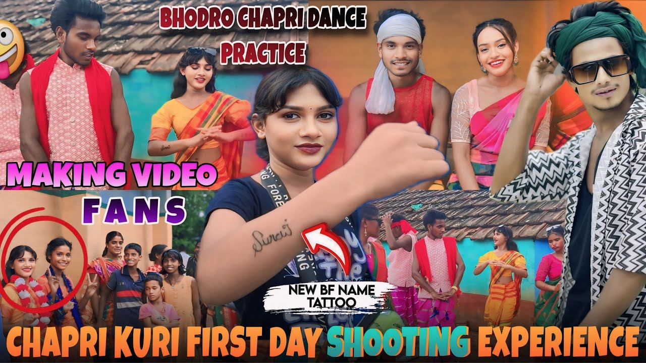 BHODRO CHAPRI BOYFRIEND FACE REVEAL🫣!!FIRST TIME SHOOTING EXPERIENCEIN ...