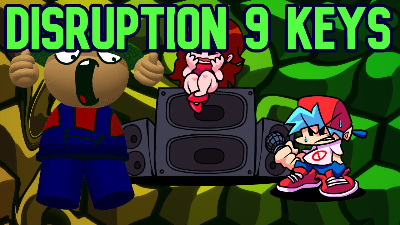 Friday Night Funkin' - VS Dave And Bambi - Disruption 9 Keys (Hard ...