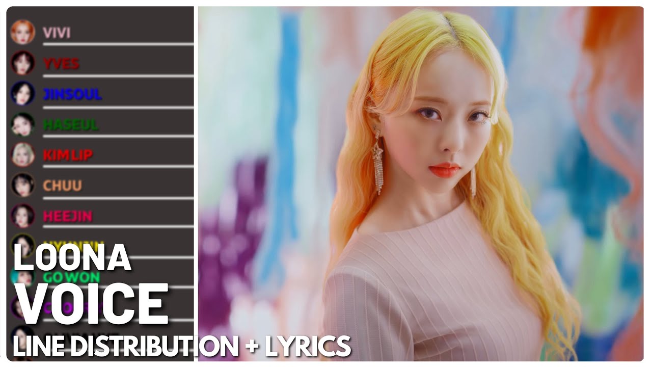LOONA - Voice | Line Distribution + Lyrics Color Coded - YouTube