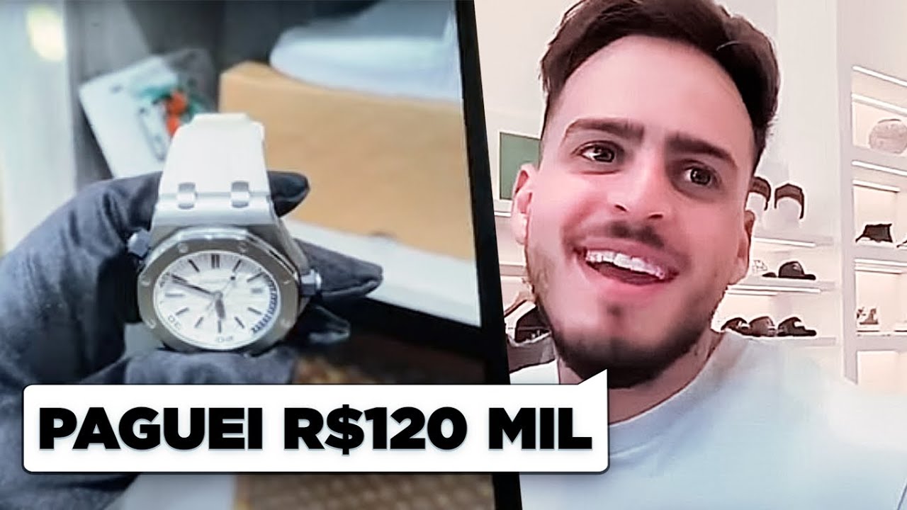 JONVLOGS COMPROU UM RELÓGIO DE R$200 MIL AO VIVO - YouTube
