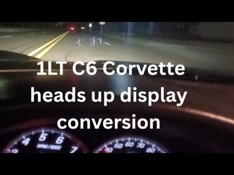 C6 Corvette 1LT Aftermarket Heads Ups Display Conversion , get merch in ...