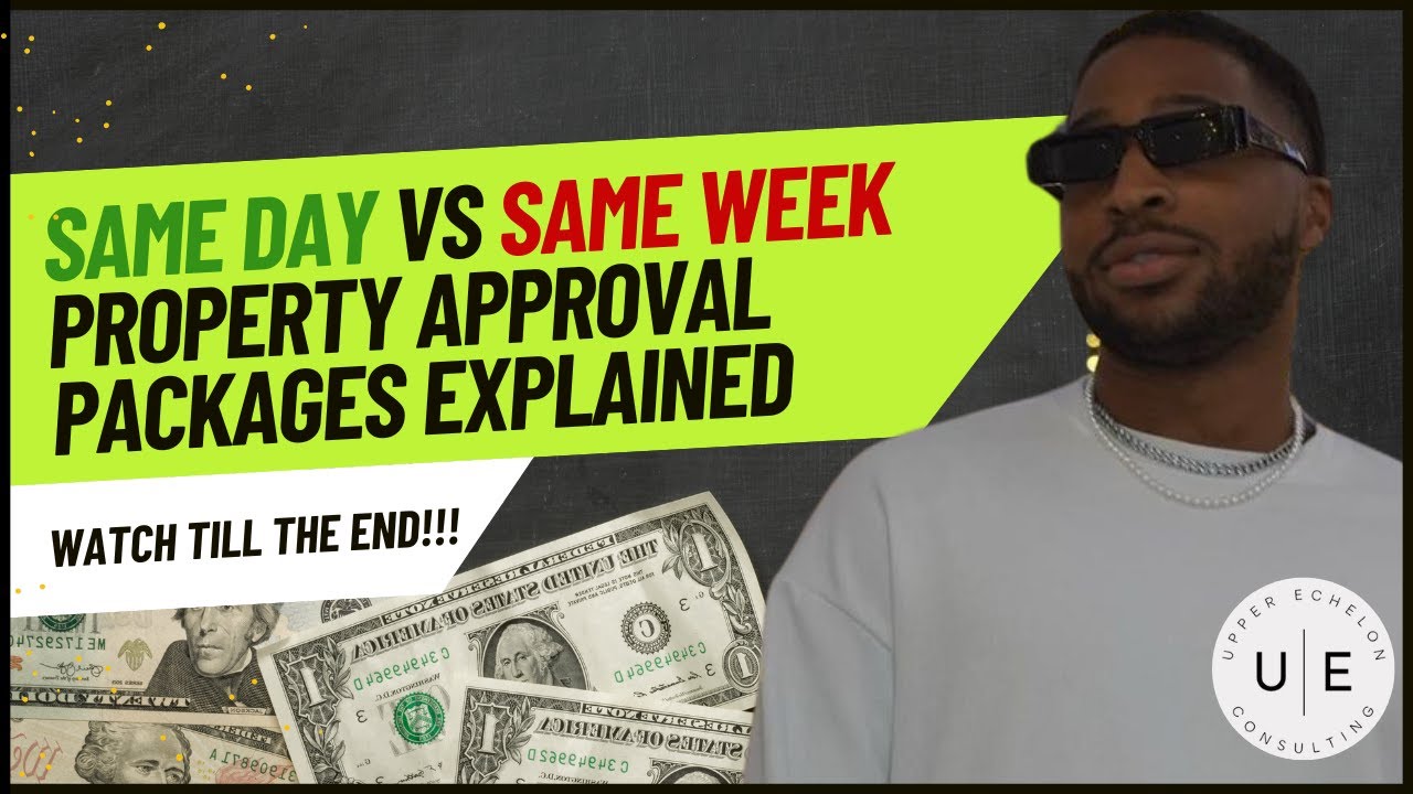 Same day vs Same week property approval packages explained - YouTube
