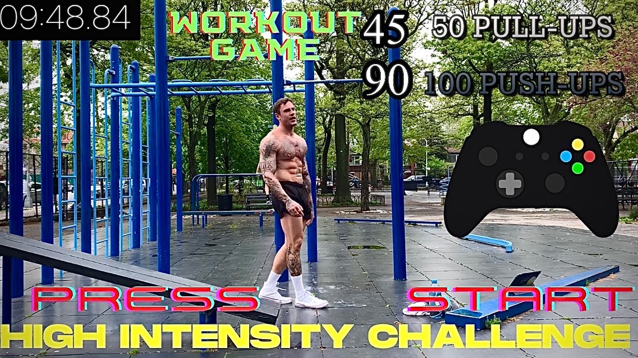 HIGH INTENSITY PULL-UP & PUSH-UP GAME (Description) #fitness - YouTube