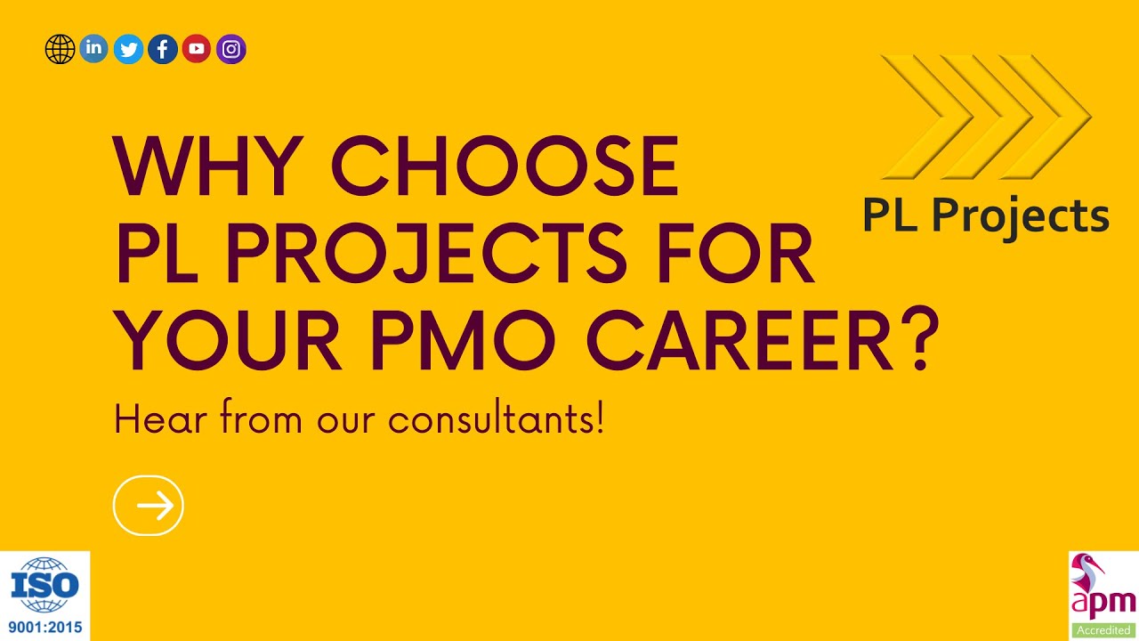 Why choose PL Projects for your PMO career? - YouTube