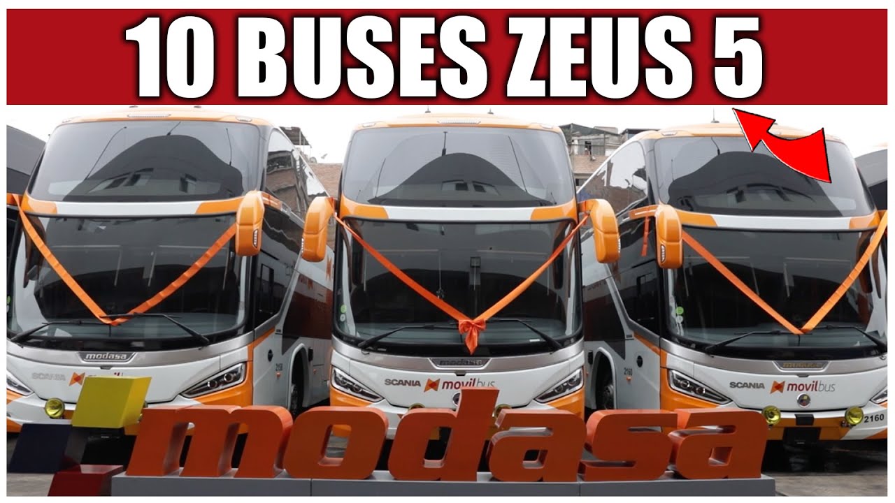 10 buses Modasa Zeus 5 para 'Movil Bus': Confort, tecnología y ...