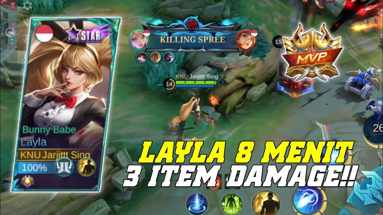 CARA FARMING PAKE LAYLA 8 MENIT UDAH 3 ITEM?? || MOBILE LEGENDS - YouTube