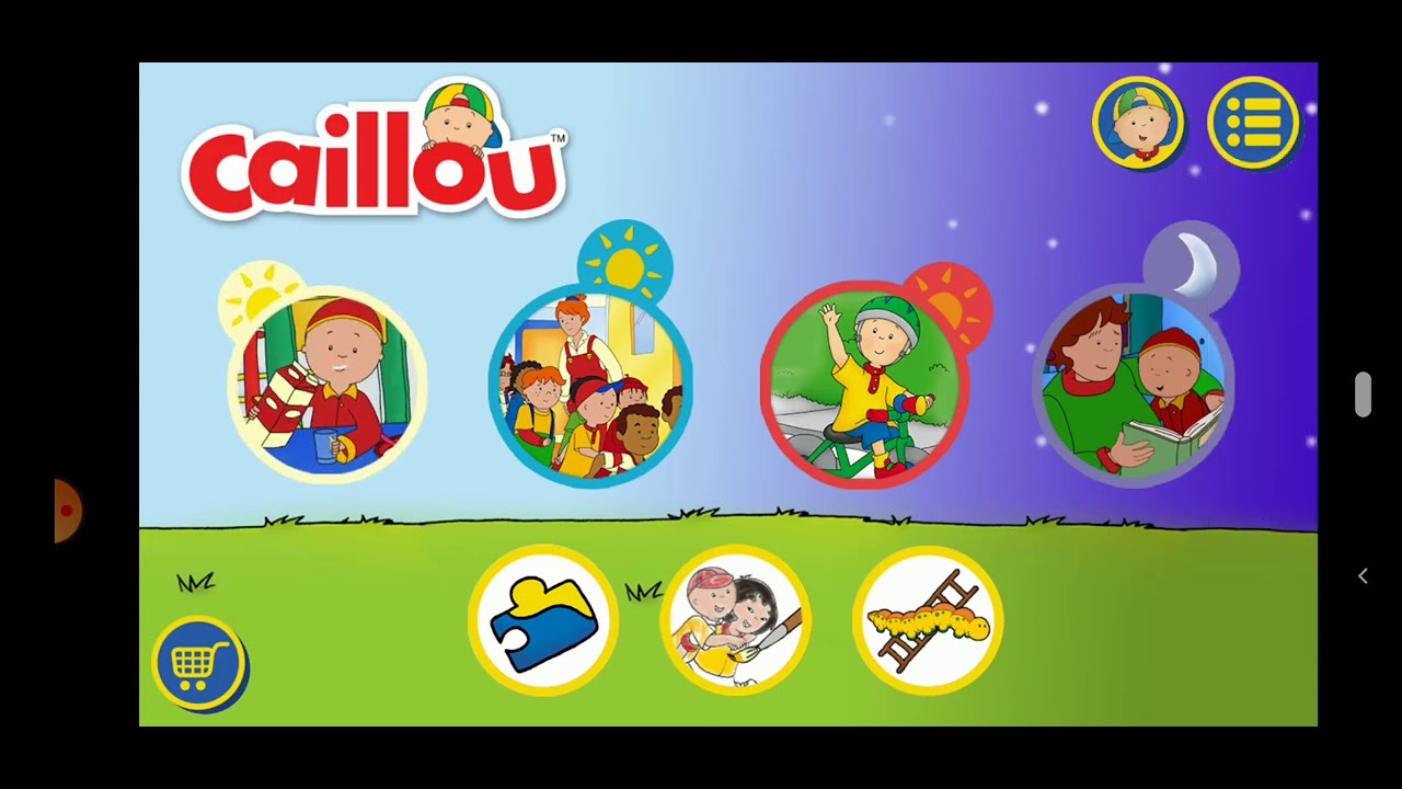 A Day with Caillou game - Learn Cooking,Bath,Learning at school,Play ...