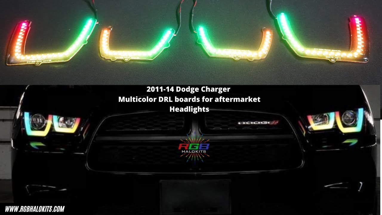 2011-2014 Dodge Charger Spec D Multicolor DRL boards for aftermarket ...