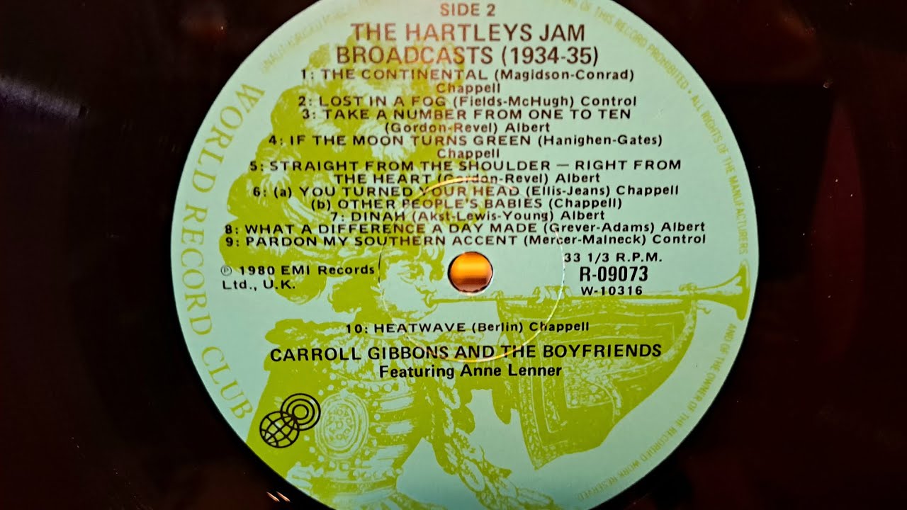 Take A Number From One To Ten. Carroll Gibbons & The Boyfriends with ...