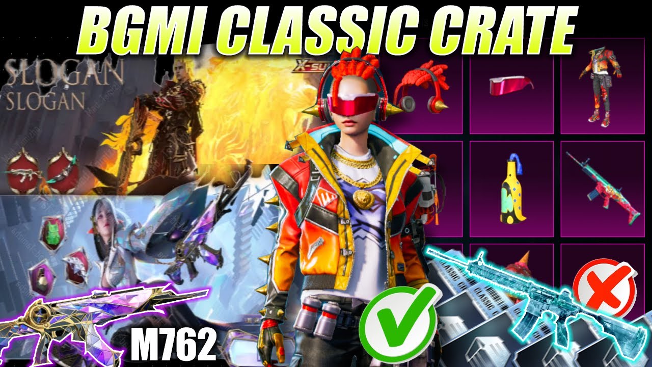 🤮BGMI NEW CLASSIC CRATE || 3.1 NEXT ULTIMATE UPGRADED M762 SPIN FIRST ...
