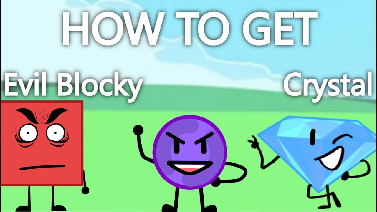 Find The BFB Characters: How To Get Evil Blocky And Crystal - YouTube