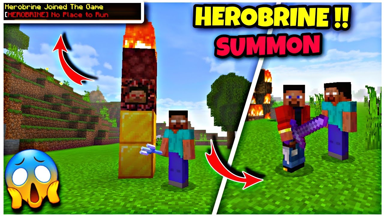 I Summon Herobrine In My World 😱 | Me Vs Herobrine | [Who Will Win ...