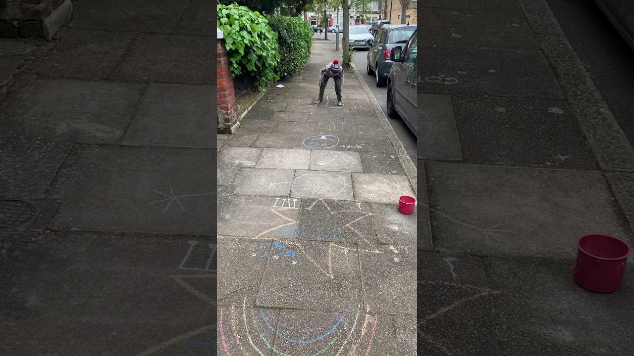 Chalk Walk Obstacle Course #3 for younger kids, Paediatric Occupational ...