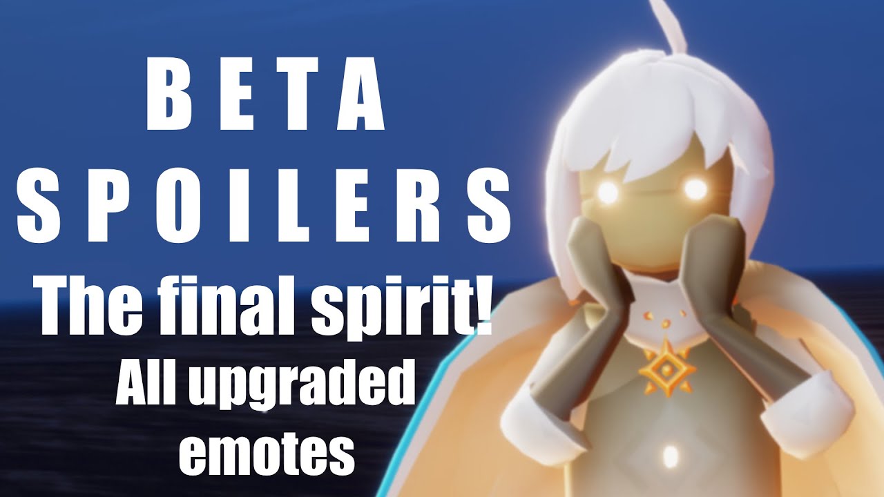 Sky: CotL Final Spirit Shown! All Emote Upgrades - YouTube