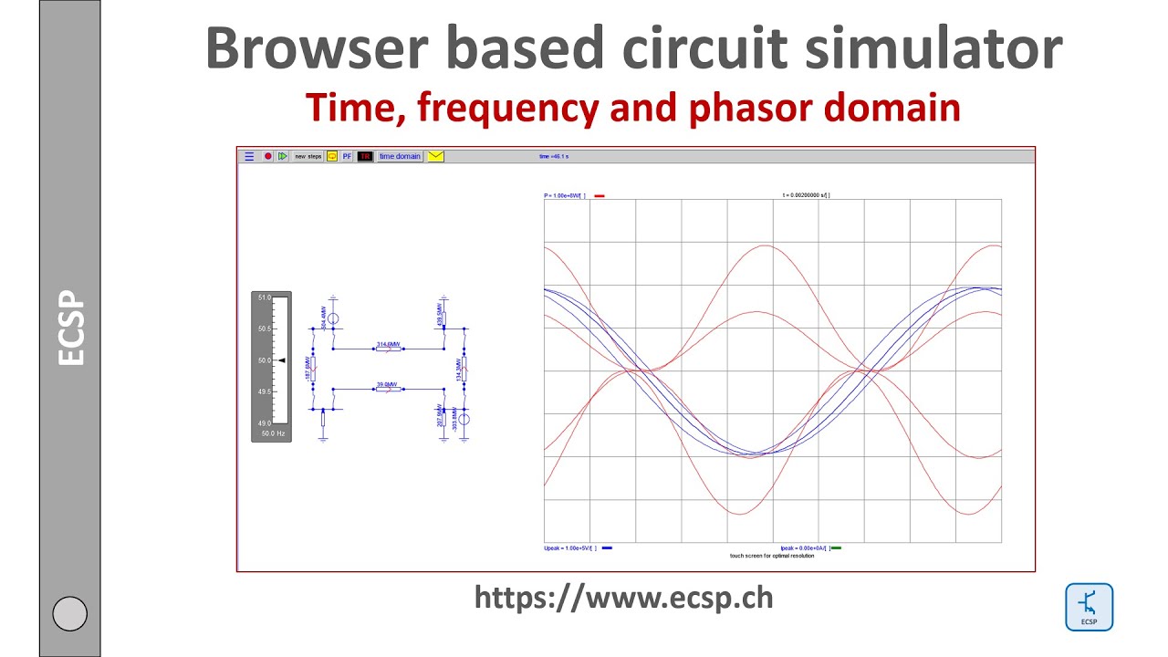 browser based interactive circuit simulator for transient time based and frequency calculation ...