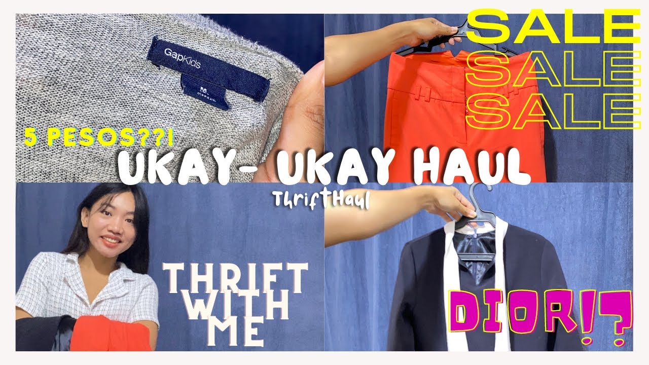 5 PESOS UKAY-UKAY HAUL!??😱| THRIFT HAUL | UKAY HAUL | FASHION HAUL | Cejay Domo - YouTube
