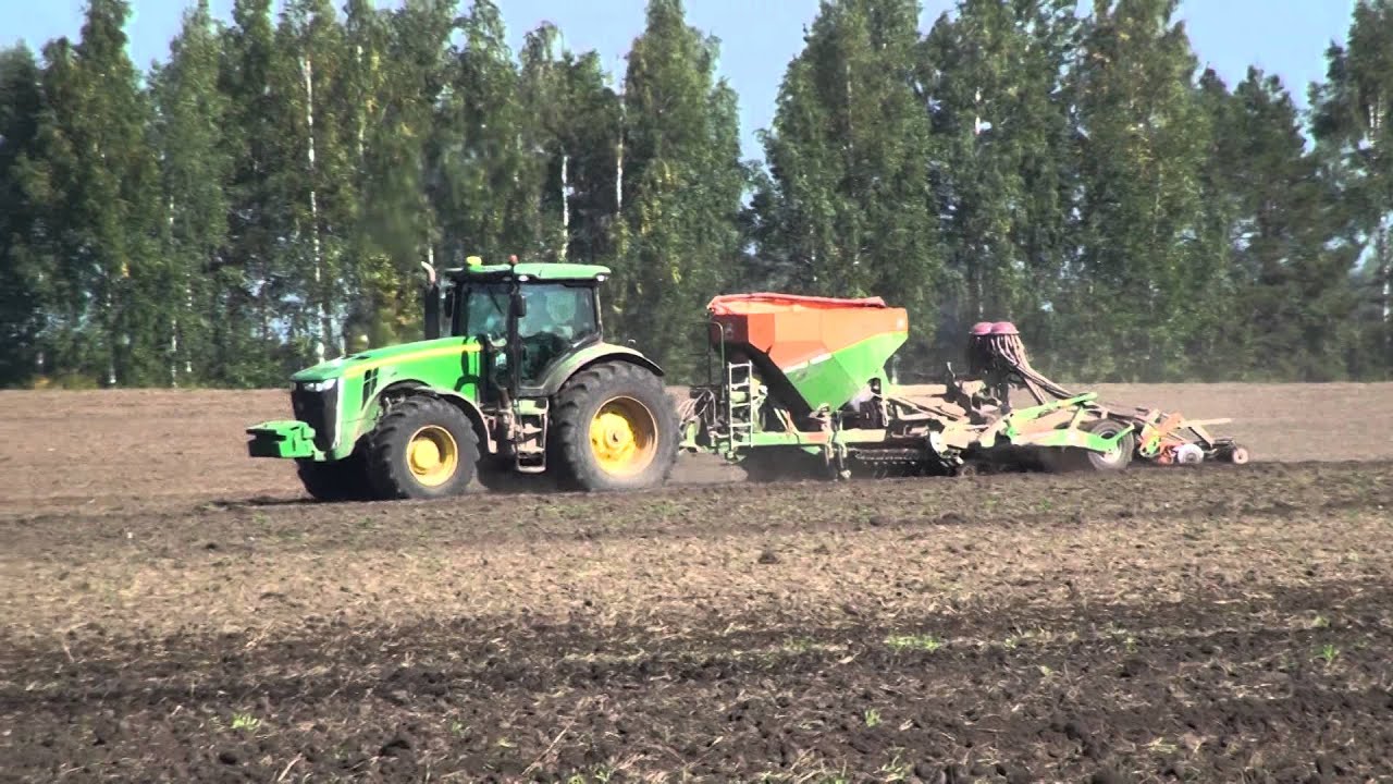 2 CLAAS ATLES 946 RZ c LEMKEN SOLITAIR 9 и JOHN DEERE 8285R c AMAZONE ...