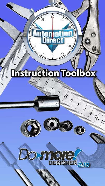 Do More Designer 2.10 Instruction Toolbox from AutomationDirect - YouTube