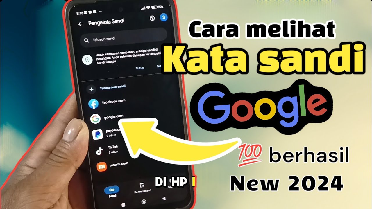 Cara melihat kata sandi google sendiri yang lupa -terbaru 2024 - YouTube