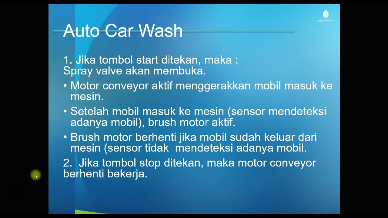 Simulasi Mesin Cuci Mobil Otomatis dengan CX-Programmer dan CX-Designer - YouTube