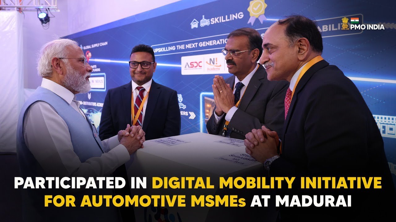 PM Modi participates in Digital Mobility Initiative for Automotive ...