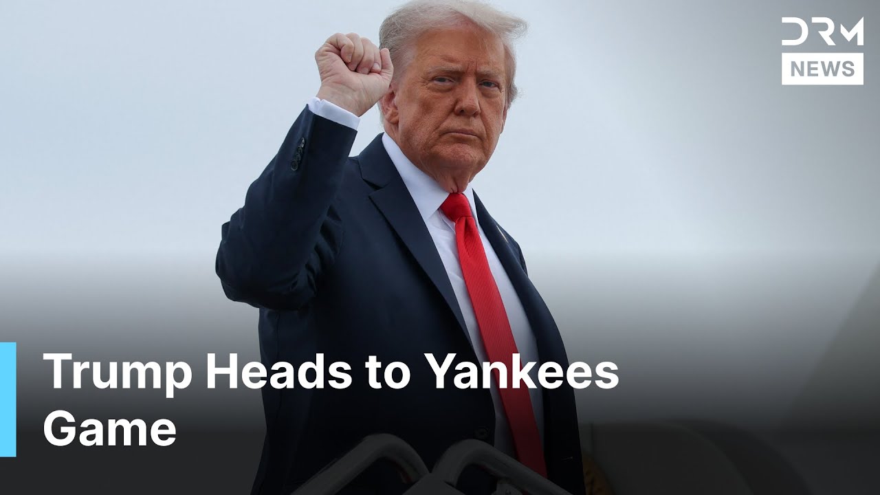WATCH: President Trump Departs For NYC Yankees Game | DRM News | AC1N ...