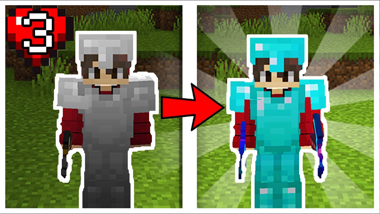 Getting full Enchanted Diamond armour and tools in Minecraft! (ep3 ...