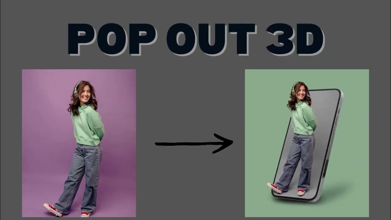 THE POP OUT 3D EFFECT TUTORIAL-PHOTOSHOP TUTORIALS - YouTube
