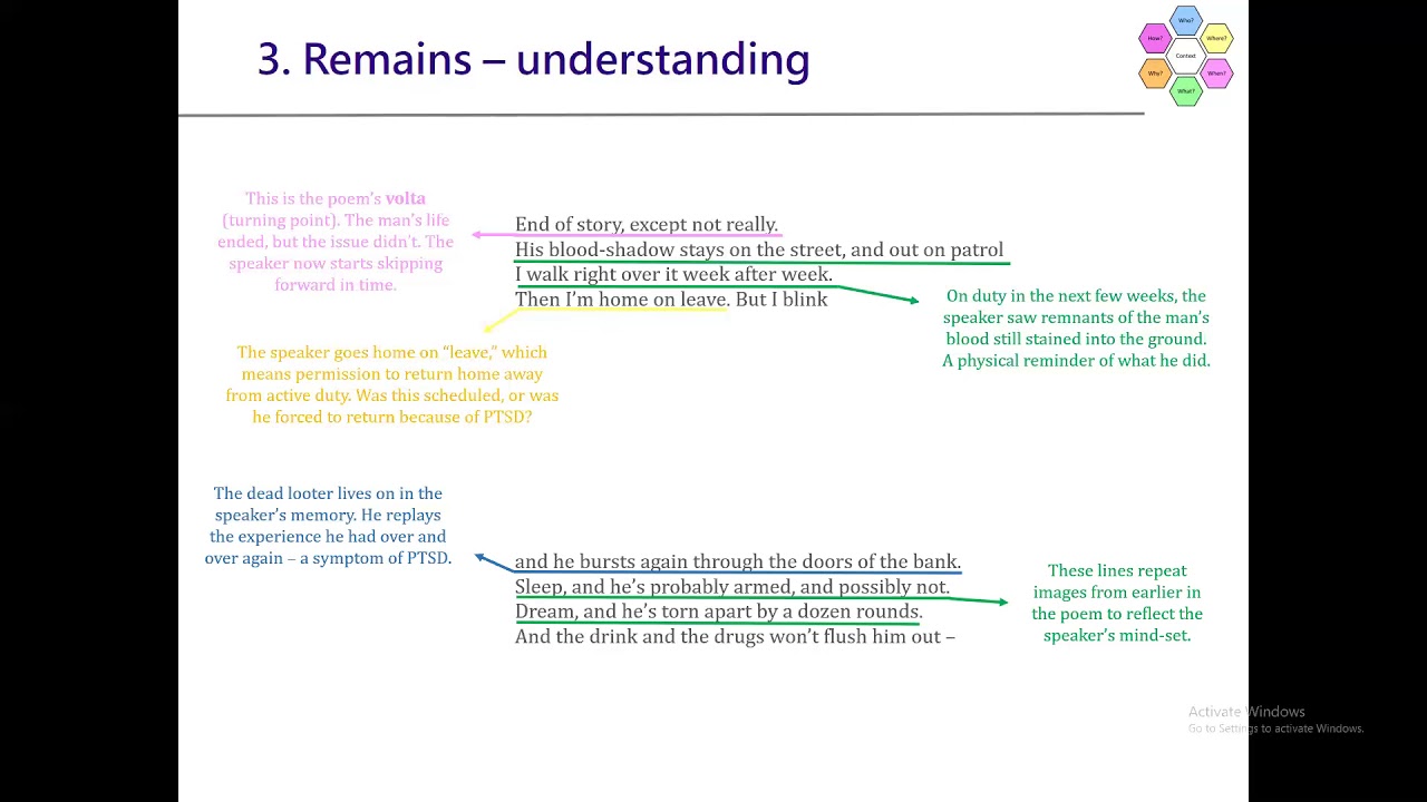 P&C Poetry: Lesson #9 - Remains, by Simon Armitage - YouTube