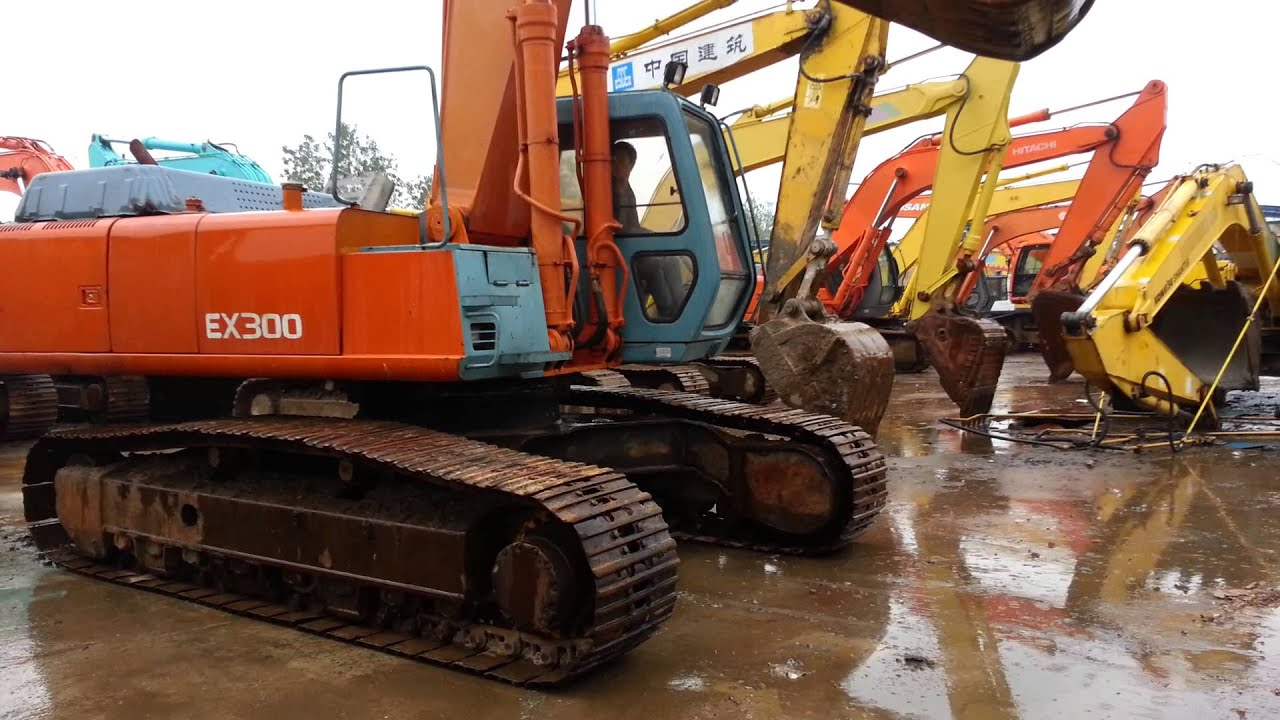 used hitachi ex300 3 video 2 - YouTube