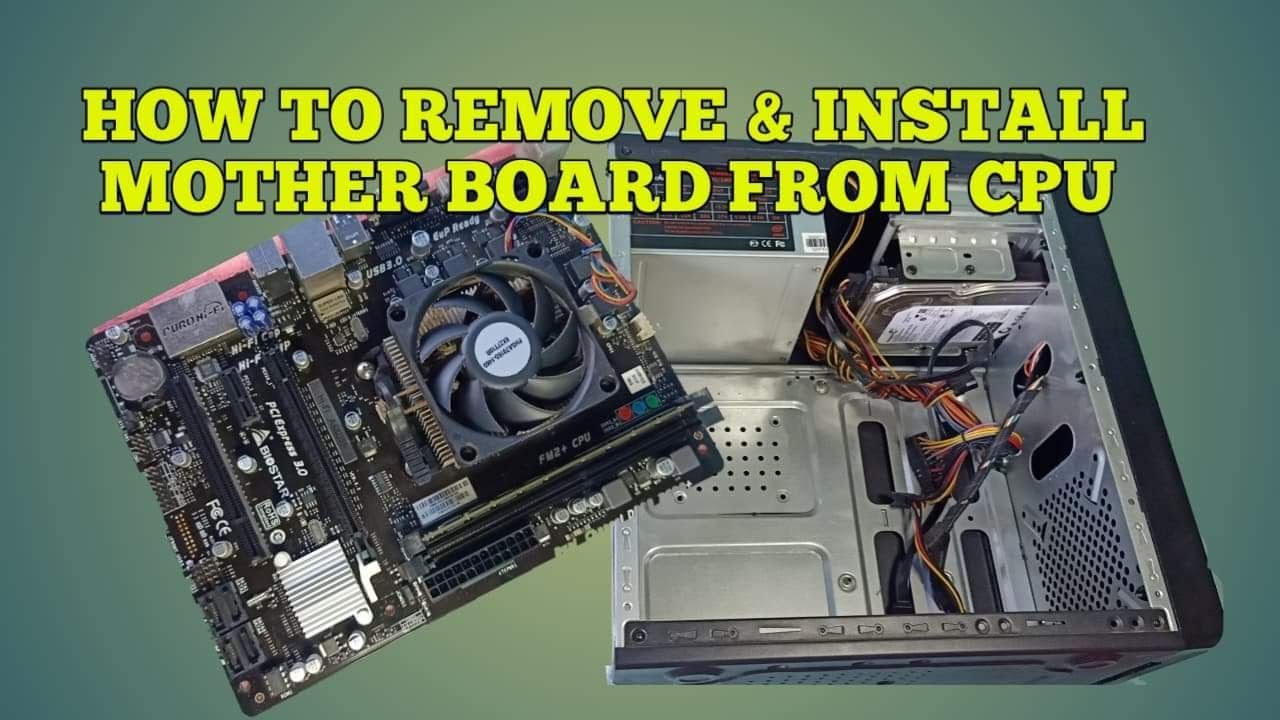 How to Remove and Install Mother Board from CPU - YouTube